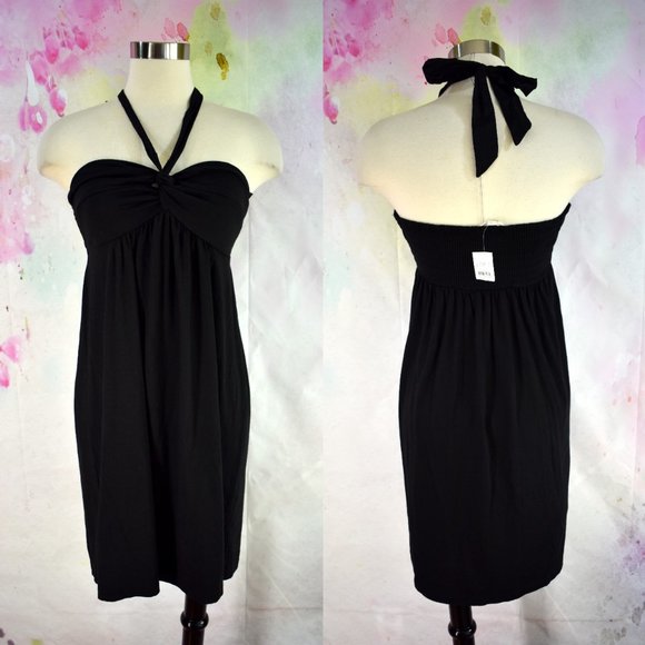 LOFT | Dresses | Nwt Ann Taylor Loft Halter Dress S Stretch Knit Twist ...